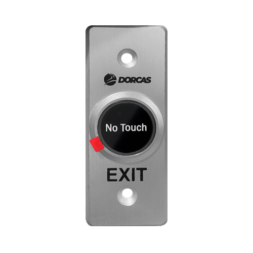 BOTON DE SALIDA NO TOUCH | IMPERMEABLE IP65 | LED | 4 x 11.5cm | Macroquil